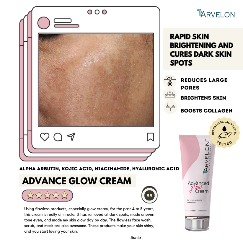 Advanced Glow Cream Pakistan – Brightening Face Moisturizer | Arvelon
